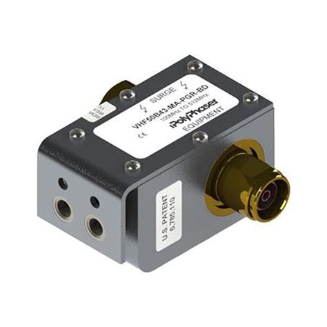Polyphaser 43 10 Mf Coaxial Rf Surge Protector 100mhz 520mhz Dc