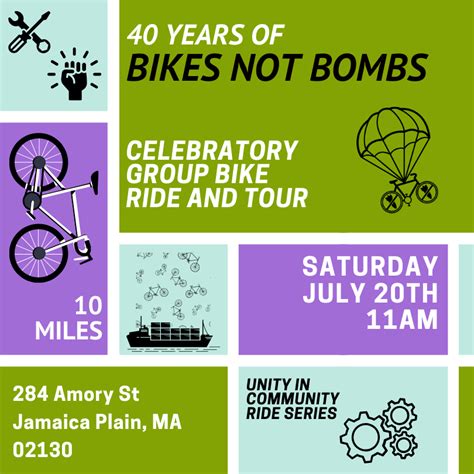 Unity In Community Rides Bikes Not Bombs