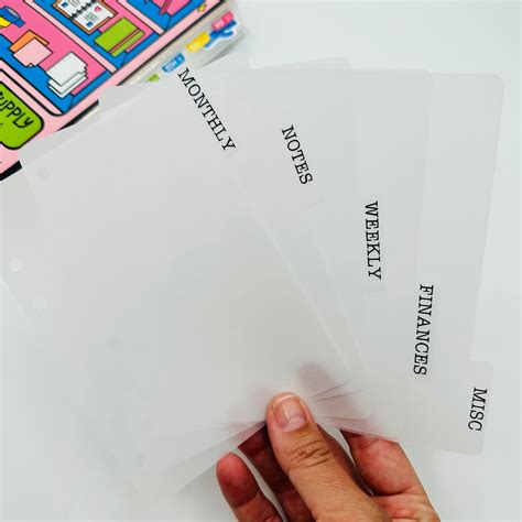 Vellum Dividers Typeaforalexa