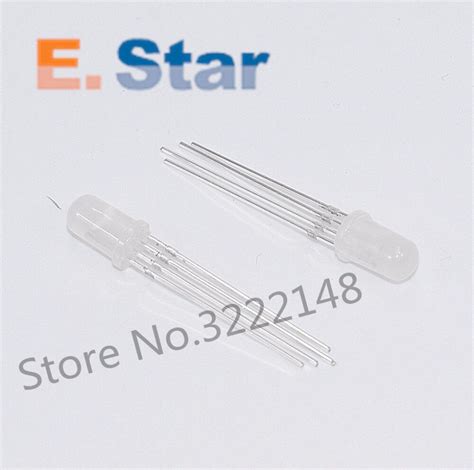 Pcs Mm Pins RGB LED Common Anode CATHODE Tri Grandado