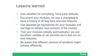 Terraform Modules And Continuous Deployment PPT