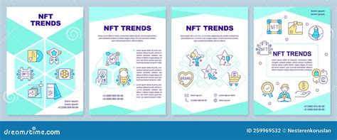 Nft Trends Mint Brochure Template Stock Vector Illustration Of Brand