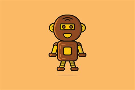 Robot Cartoon Character Vector Design Graphic By Ahsanalvi · Creative