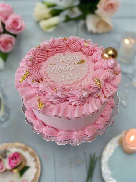 Pink Mother‚Äôs Day Cake Rashmis Bakery