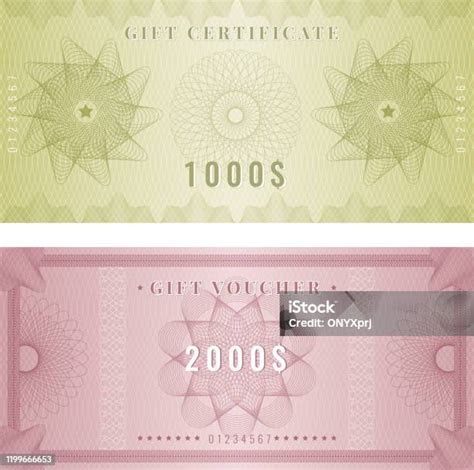 쿠폰 템플릿 기요쉐 조각 워터마크 모양과 테두리 벡터가 있는 인증서 디자인 길로쉐에 대한 스톡 벡터 아트 및 기타 이미지 길로쉐 종이 프레임 Istock