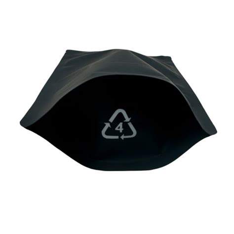 70g Matt Black Recyclable Stand Up Pouch With Zipper 100 Pcs 110×170 60mm Vivo Packaging