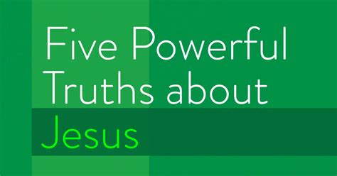 Five Powerful Truths About Jesus SPIRIT 105 3