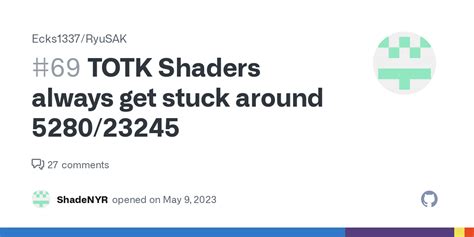 Totk Shaders Always Get Stuck Around Issue Ecks