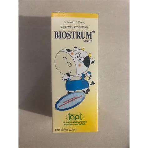 Jual Biostrum Sirup 100ml Shopee Indonesia