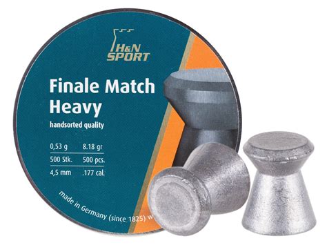H N Finale Match Heavy Cal Grains Mm Wadcutter Ct Pyramyd Air