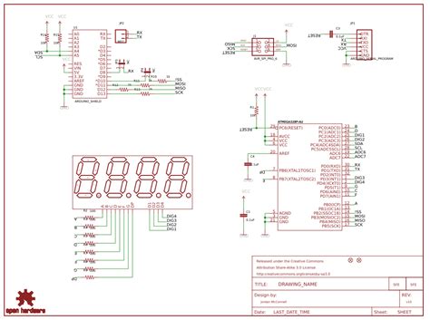 Serial 7 Segment Shield OSHWLab