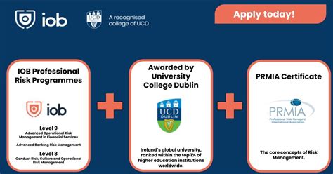 Iob On Linkedin Iob Ucd Prmia Riskmanagement Education Careergrowth