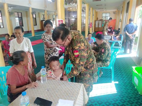 ဒုတိယဗိုလ်ချုပ်ကြီး လူအေးနှင့် တာဝန်ရှိသူများ ကျောက်ဖြူမြို့၊ ရေနုတ်မ