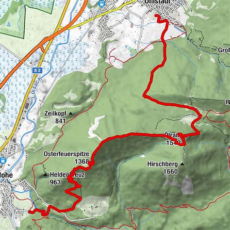 Eschenlohe Osterfeuerspitze Ölrain Ohlstadt BERGFEX Wanderung
