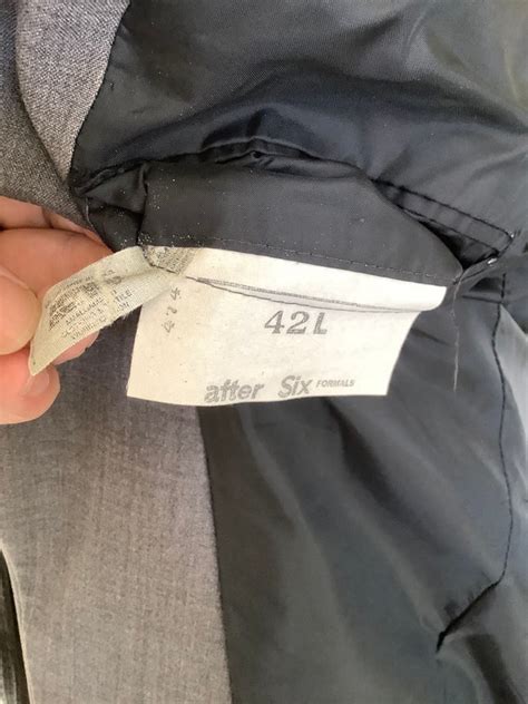 Vintage 1970s80s After Six Gray Tuxedo Jacket Gem