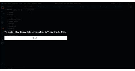 Vs Code How To Navigate Between Files In Visual Studio Code
