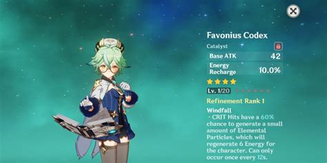 Genshin Impact Catalyst Weapon Type Tier List