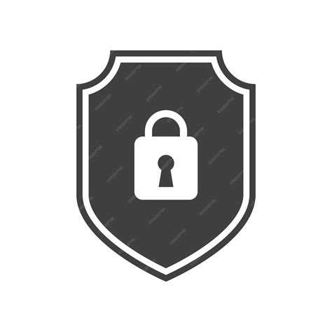 Premium Vector Shield And Lock Icon Template