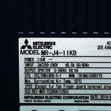 중고 MR J4 11KB DBU 11K HG JR11K1MB MR ENECBL2M L MTH IP20