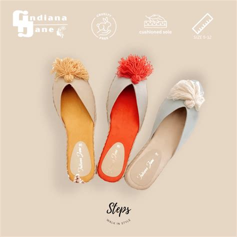 Dahlia Tassel Abaca Pointed Mules Shopee Philippines