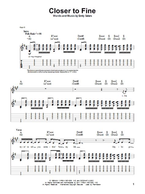 Closer To Fine By Indigo Girls Guitar Tab Play Along Guitar Instructor