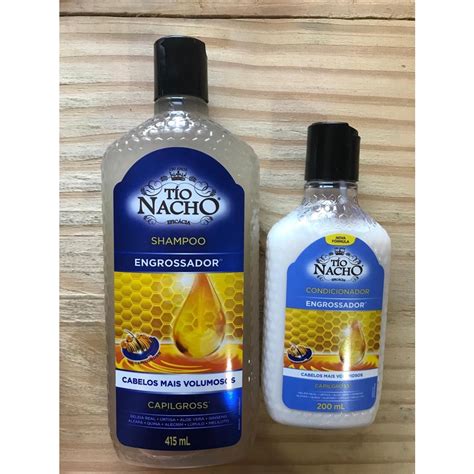 Kit Tio Nacho Engrossador Shampoo Ml E Condicionador Ml Shopee