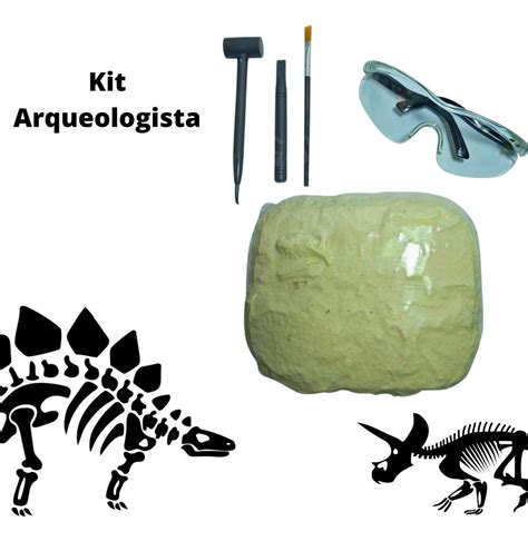 Dinossauro Dino Fóssil Escavação Brinquedo Escavar Arqueólog