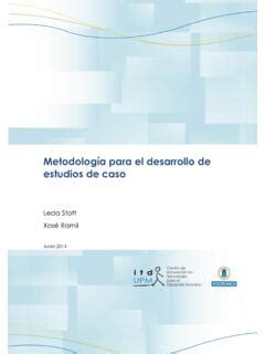 Metodología para el desarrollo de estudios de caso metodolog 237 a