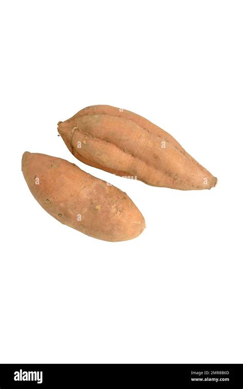 White Sweet Potato Studio Shot Against White Background Stock Photo Alamy