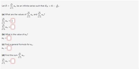 solved let s ∑n 1∞an ﻿be an infinite series such that