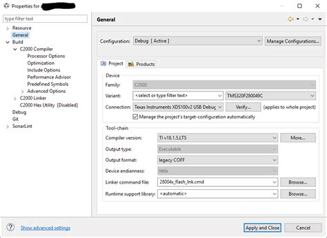 Ccslaunchxl F280049c Problem Verifying Xds110 On Project Being Migrated With Latest Emulation