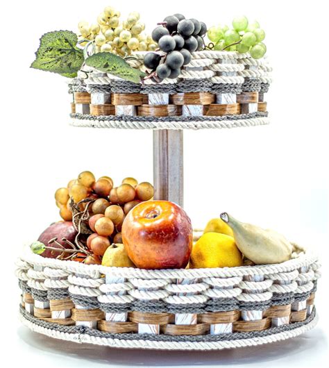 Cottage Grey Double Lazy Susan Etsy