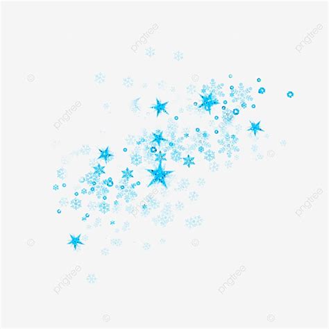 Shining Effect PNG Transparent Blue Shining Star Effect Element Light