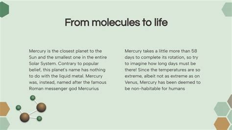 Biochimie et biomolécules Sciences 3e Google Slides