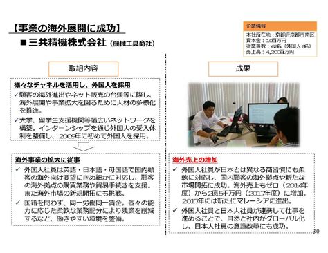 経済産業省「高度外国人材活躍企業50社」で当社の取組が紹介されました｜三共精機株式会社