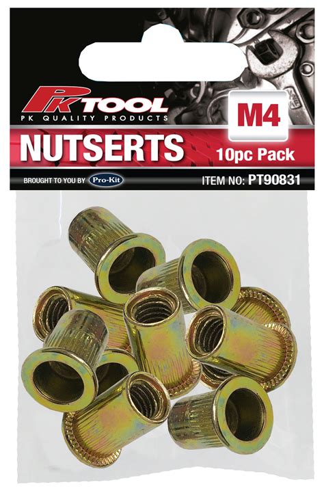Pktool 10pc M4 Alloy Steel Nutserts Pt90831 Auto One