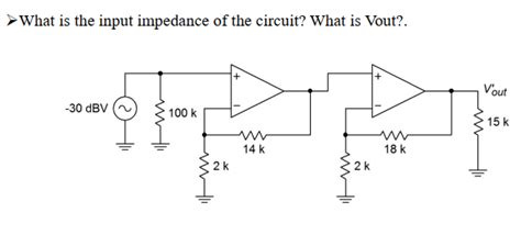 solved what is the input impedance of the circuit what is