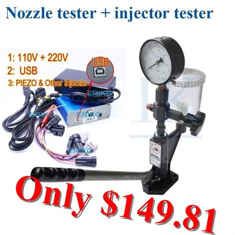 Erikc Common Rail Cri800 Injector Tester Kit Multifunction Diesel Usb Fuel Injector Tester And