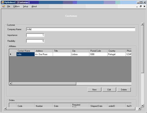 Figure A 15 Customer Editing Screen Windows Forms Download Scientific Diagram