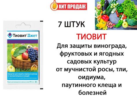 Средство для защиты растений от вредителей Тиовит Джет 30 г 7 штук купить на Ozon по низкой