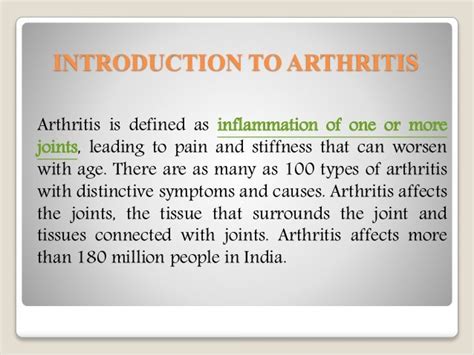Arthritis Causes Symptoms Treatment And Prevention