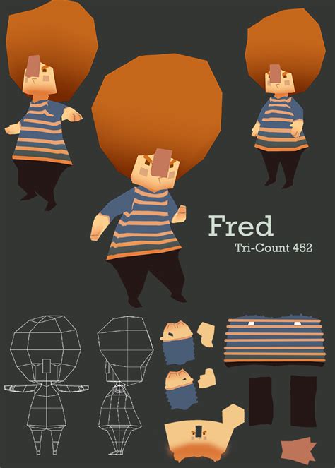 Binntin Fred Model Sheet