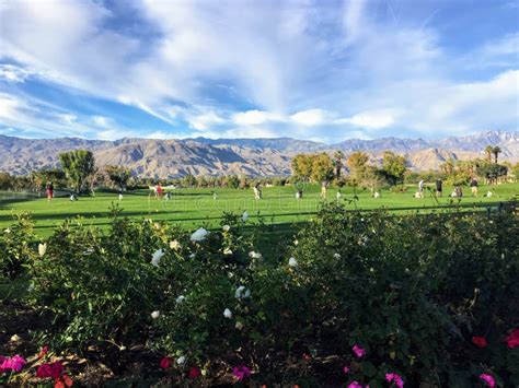 A Beautiful Grass Driving Range In Palm Springs California United