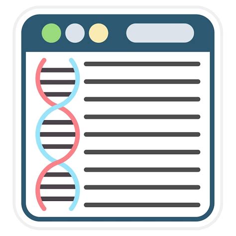 Premium Vector Bioinformatics Icon Vector Image Can Be Used For Bioengineering