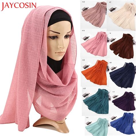 Muslim Women Cotton Scarf Fashion Retro Female Multipurpose Shawl Scarf Female Patchwork