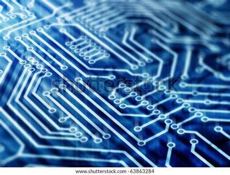 Abstract Circuit Board Stock Illustration