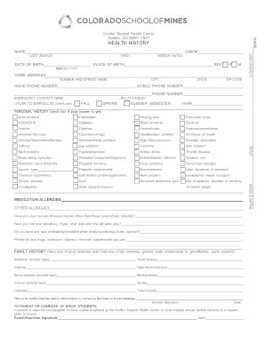 Fillable Online Library Mines D AN CERTIFICATE OF IMMUNIZATION FOR COLLEGE BabeS Aw Fax Email