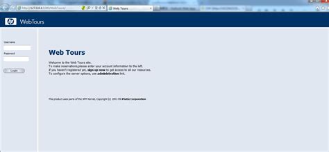 loadrunner之vugen录制脚本 1、基于webtours软件的sign up和adminstration链接 用vugen分别录制两