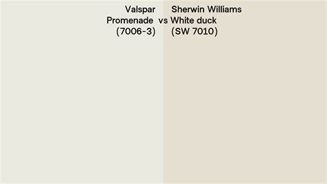 Valspar Promenade 7006 3 Vs Sherwin Williams White Duck Sw 7010