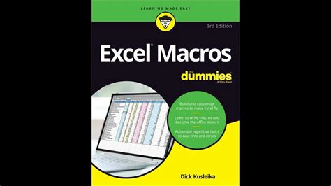 Excel Macros For Dummies Youtube